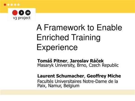 Ppt A Framework To Enable Enriched Training Experience Powerpoint