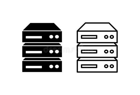Database Icon Database Vector Icon Stock Vector Illustration Of