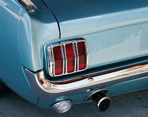 1966 Ford Mustang Rear End In Blue