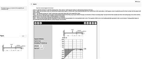 Solved The Beam In Figure 1 Consists Of Two Segments Pin Connected