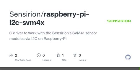 Github Sensirionraspberry Pi I2c Svm4x C Driver To Work With The