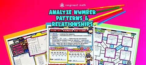 Number Patterns And Graphing Relationships Congruent Math