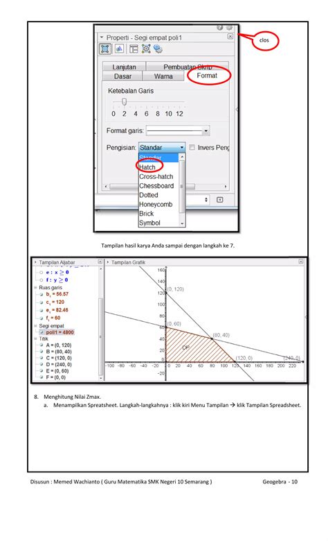 Menyelesaikan Program Linear Dengan Geogebra Pdf