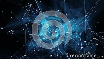 Abstract Motion Background Digital Binary Polygon Plexus Data