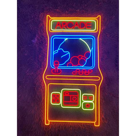 Retro Game Machine Neon Sign Game Machine Led Sign Arcade Led Light