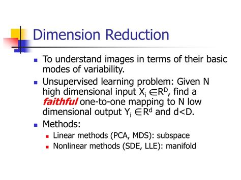 Ppt Nonlinear Dimension Reduction Powerpoint Presentation Free Download Id1709746