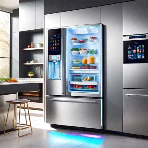 Premium AI Image Smart Refrigerator Generated Ai
