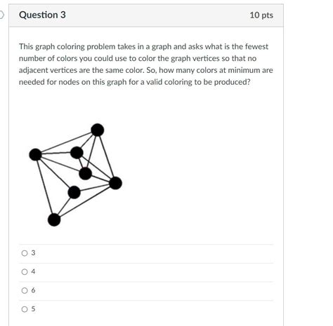 Solved This Graph Coloring Problem Takes In A Graph And Asks Chegg