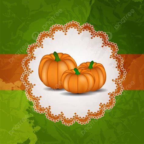 Orange Pumpkinbackground Vector Illustration Fresh Background Garden Vector Fresh Background