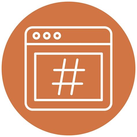 Premium Vector Vector Design Hashtag Icon Style