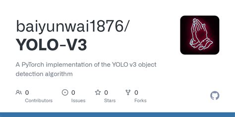 Github Baiyunwai1876yolo V3 A Pytorch Implementation Of The Yolo V3