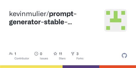 GitHub Kevinmulier Prompt Generator Stable Diffusion