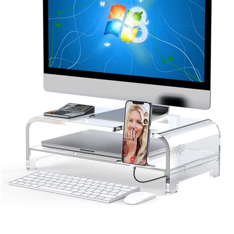 Beimu Acrylic Laptop Stand Acrylic Monitor Stand Riser Acrylic Compute