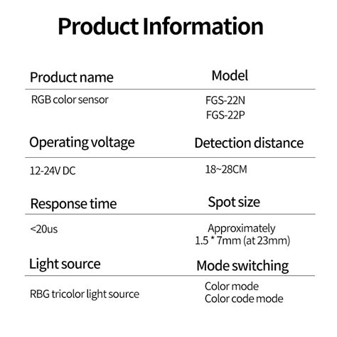 China Color Sensor Supplier Manufacturer Factory Direct Price Fuwei