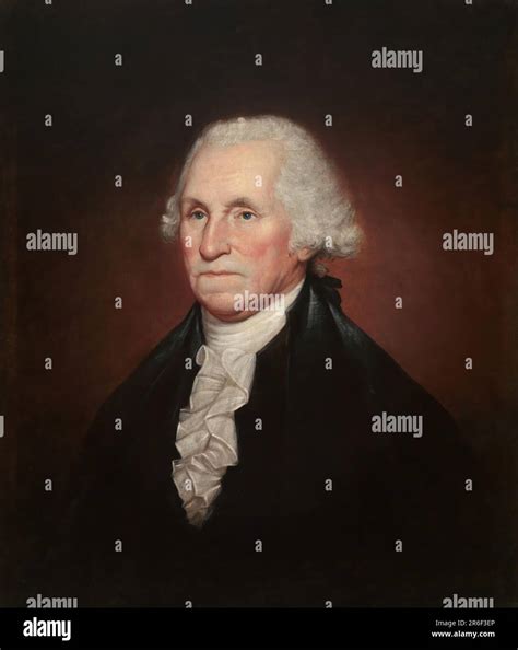 George Washington Oil On Canvas Date 1795 Museum National Portrait