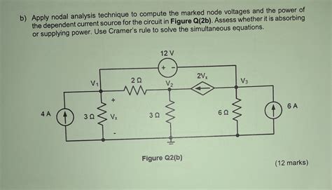 solved b apply nodal analysis technique to compute the