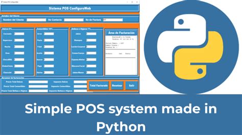 Simple Pos System Made In Python Configuroweb