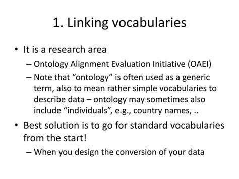 Implementing Linked Data In Low Resource Conditions Ppt
