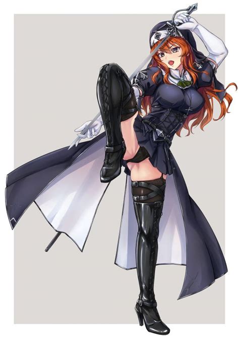 Wallpaper Illustration Long Hair Anime Girls Stockings Cartoon