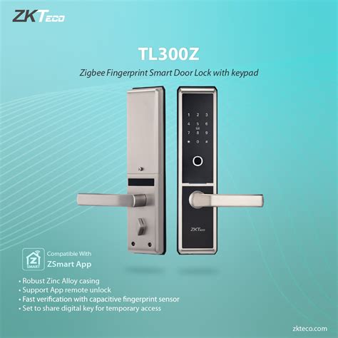 Zkteco On Twitter Tl300z Is An Advanced Fingerprint Keypad Smart Lock With Zigbee