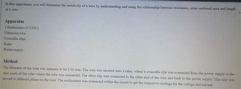 Solved In This Experiment You Will Determine The Chegg Com