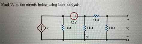 Solved Find Vo In The Circuit Below Using Loop Analysis