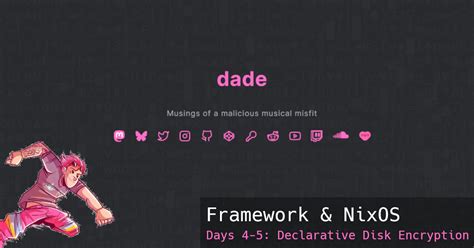 framework and nixos declarative encrypted disk partitions dade