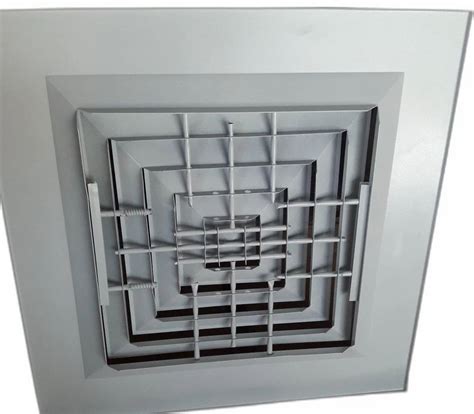 Linear Powder Coated Hvac Ceiling Square Diffuser For Commercial At ₹ 850 Piece In New Delhi