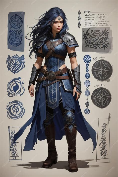 Premium Photo Game Character Design Sheet