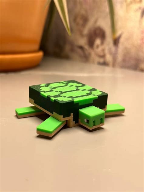 Minecraft Turtle Articulated By Kirimba Makerworld Download Free 3d Models
