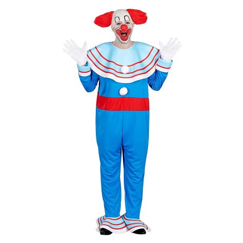 Angels Costumes Bozo The Clown Unisex Fancy Dress Costume For Adults