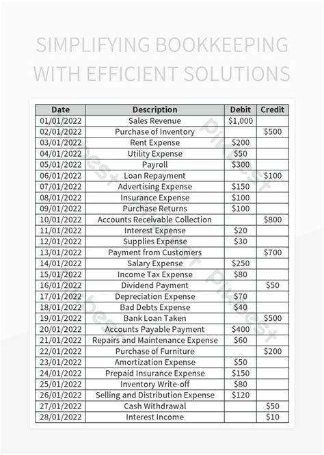 Streamlining Bookkeeping With Effective Strategies Excel Template Free Download Pikbest