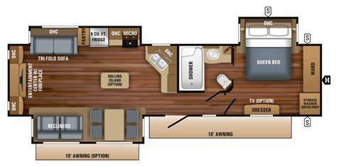 7 Massive Travel Trailer Floor Plans With 34 Slide Outs Camper Report
