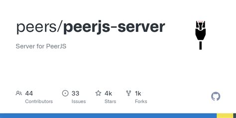 Github Peerspeerjs Server Server For Peerjs