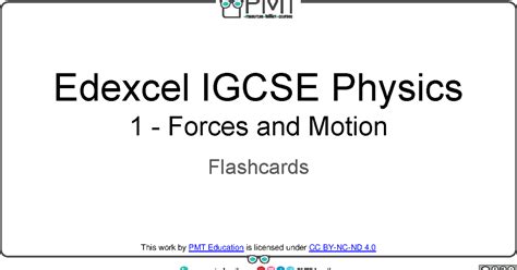 Flashcards Bundle Edexcel Physics Igcse Pmt Education