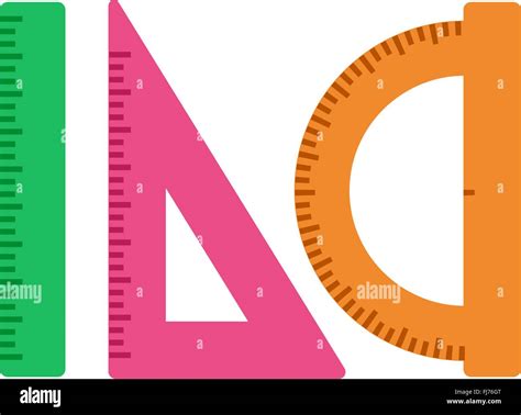 Ruler Triangle Protractor Stock Vector Image And Art Alamy