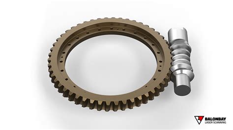 Laser Scanning Globoid Worm Gear Balonbay 3d Laser Scanning