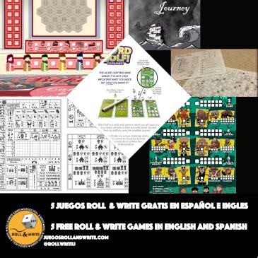 5 Juegos Roll & Write para imprimir Gratis en español e inglés 14a Parte – Juegos Roll & Write