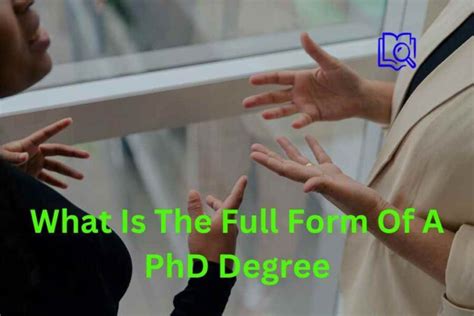 What Is The Full Form Of A Phd Degree