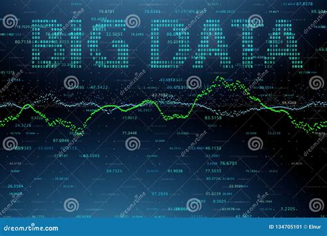 The Big Data And Data Mining Concept Illustration 3d Rendering Stock