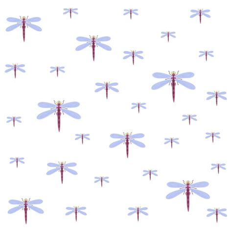 Premium Vector Dragonfly Pattern Insect Hand Drawn Illustration