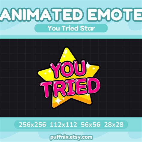 You Tried Star Etsy