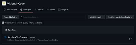 Use Github Packages For Storing Sitecore Content As A Nuget Package