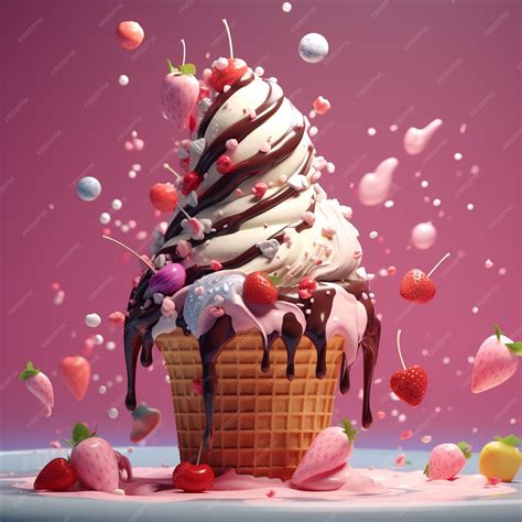 Premium Photo Ice Cream Animation