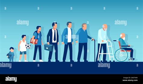 Old Age Care Concept Stock Vector Images Alamy