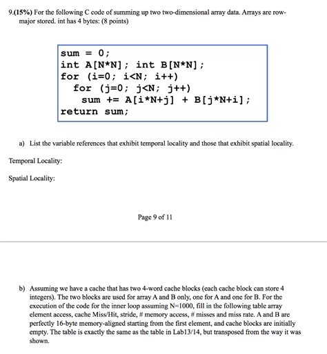 915 For The Following C Code Of Summing Up Two