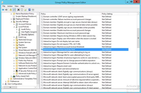 Group Policy Editor To Implement Suggested Security Upgrades Download Scientific Diagram