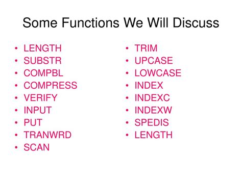Ppt An Introduction To Sas Character Functions Including Some New