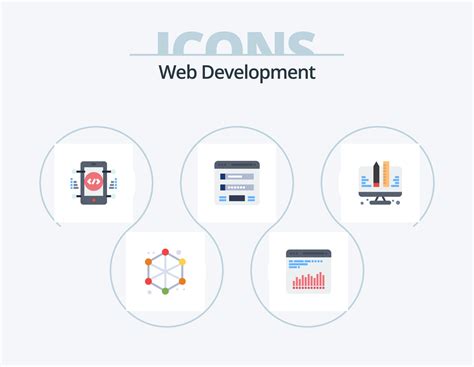 Web Development Flat Icon Pack Icon Design Coding Sitemap Coding Login Flowchart