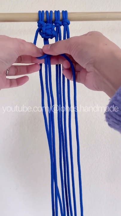 shorts diy macrame macrametutorial alternating berry knot youtube